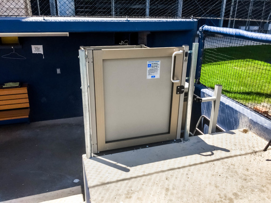 OPAL Lifts at Texas Baseball Field | Garaventa Lift