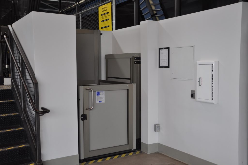 OPAL Vertical Lift at Indoor Trampoline Park | Garaventa Lift